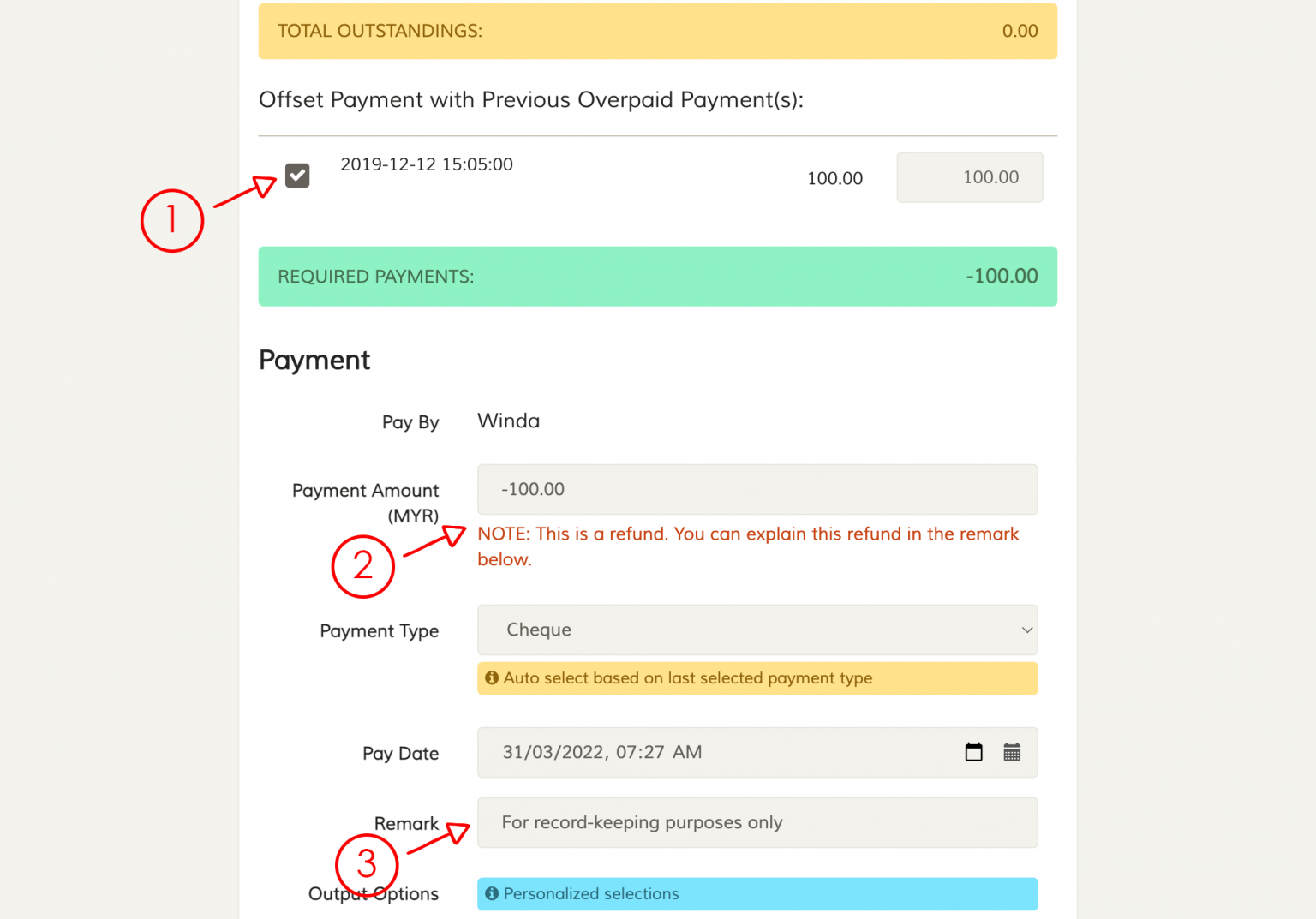 How to Create Refund for Overpaid Payment - FeePlus Help Centre