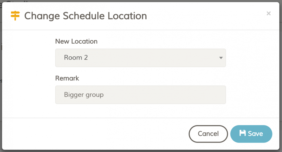 Changing an Event Instance's Location - FeePlus Help Centre